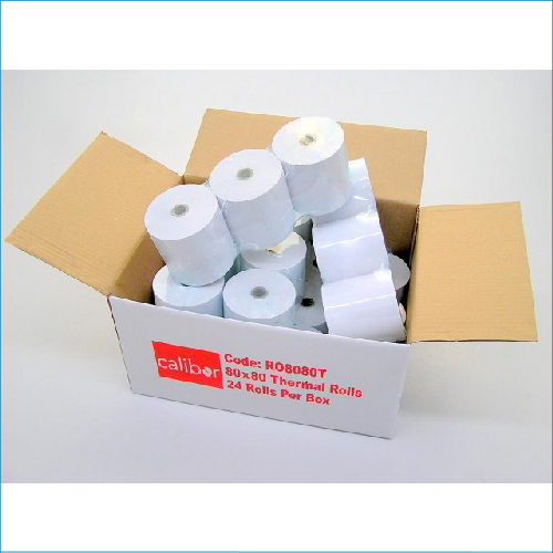 CALIBOR Thermal Paper 80x80 24 Rolls Box - AAAPOS